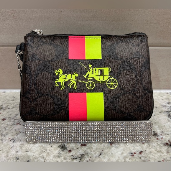 Coach | Bags | Coach Signature Neon Horse Carriage | Poshmark